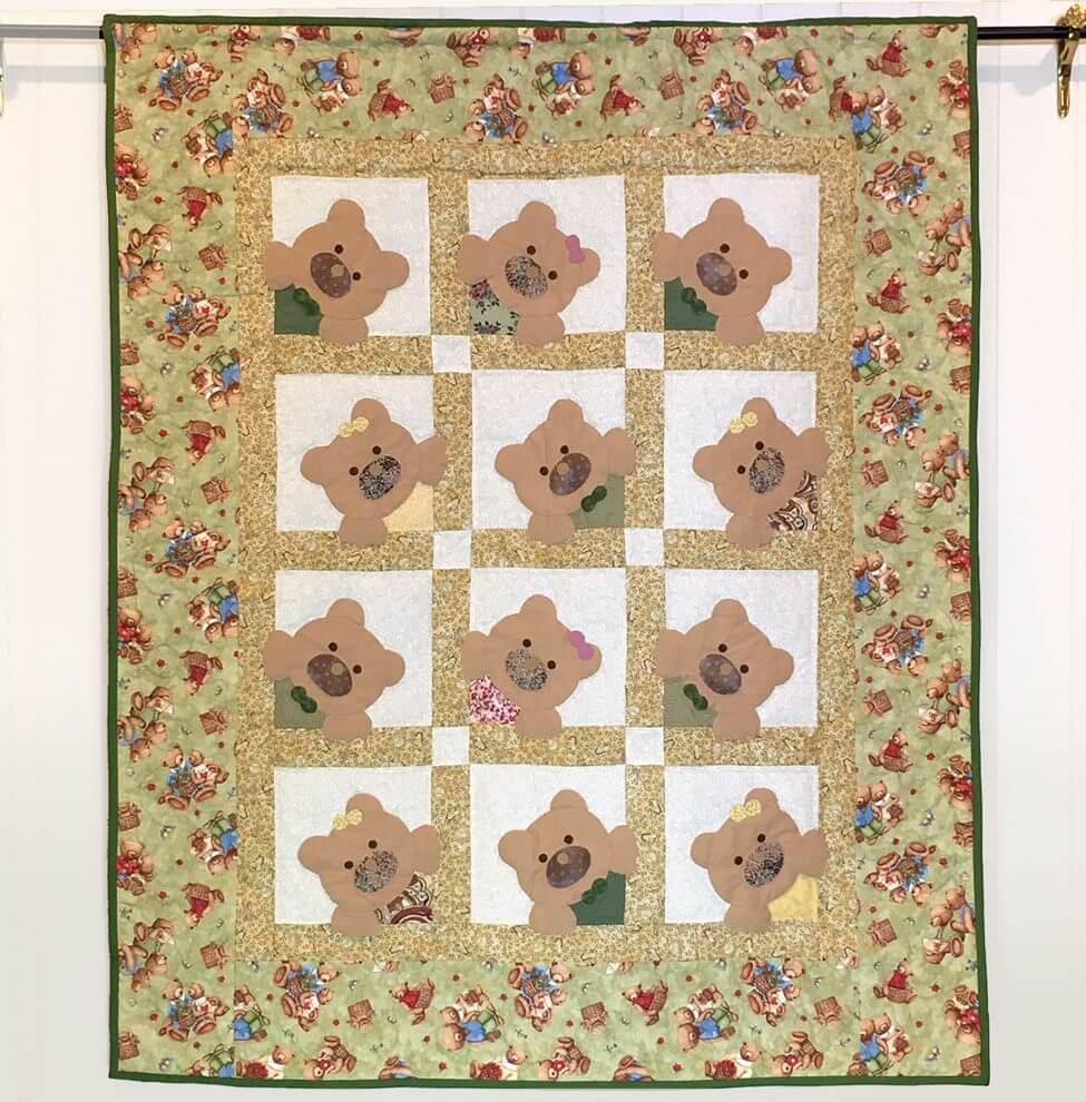 Wall Hanging: 'Peek-a-boo Bears' – Timbo's Shop