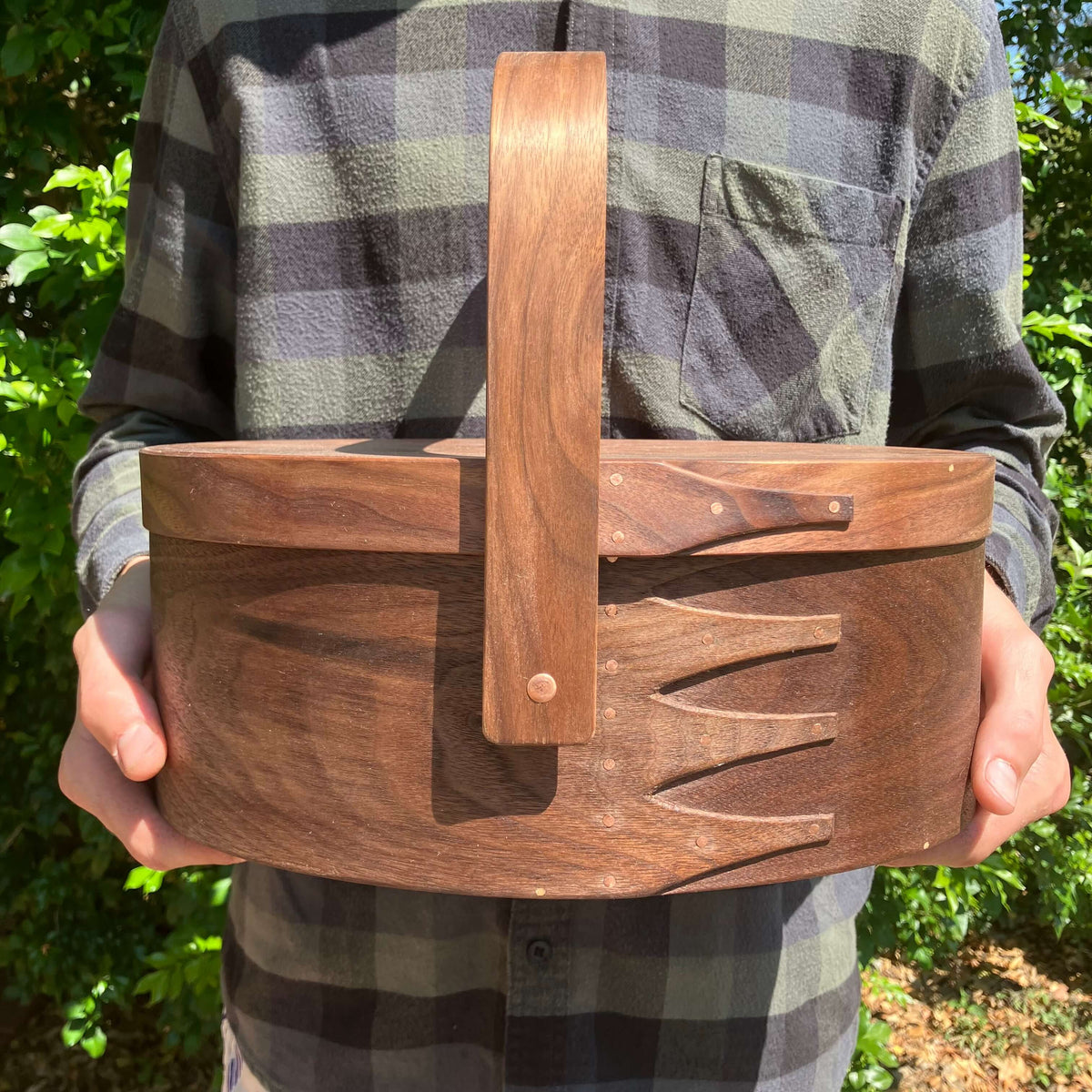 Oval Shaker Sewing Box #7 Walnut – Timbo's Shop